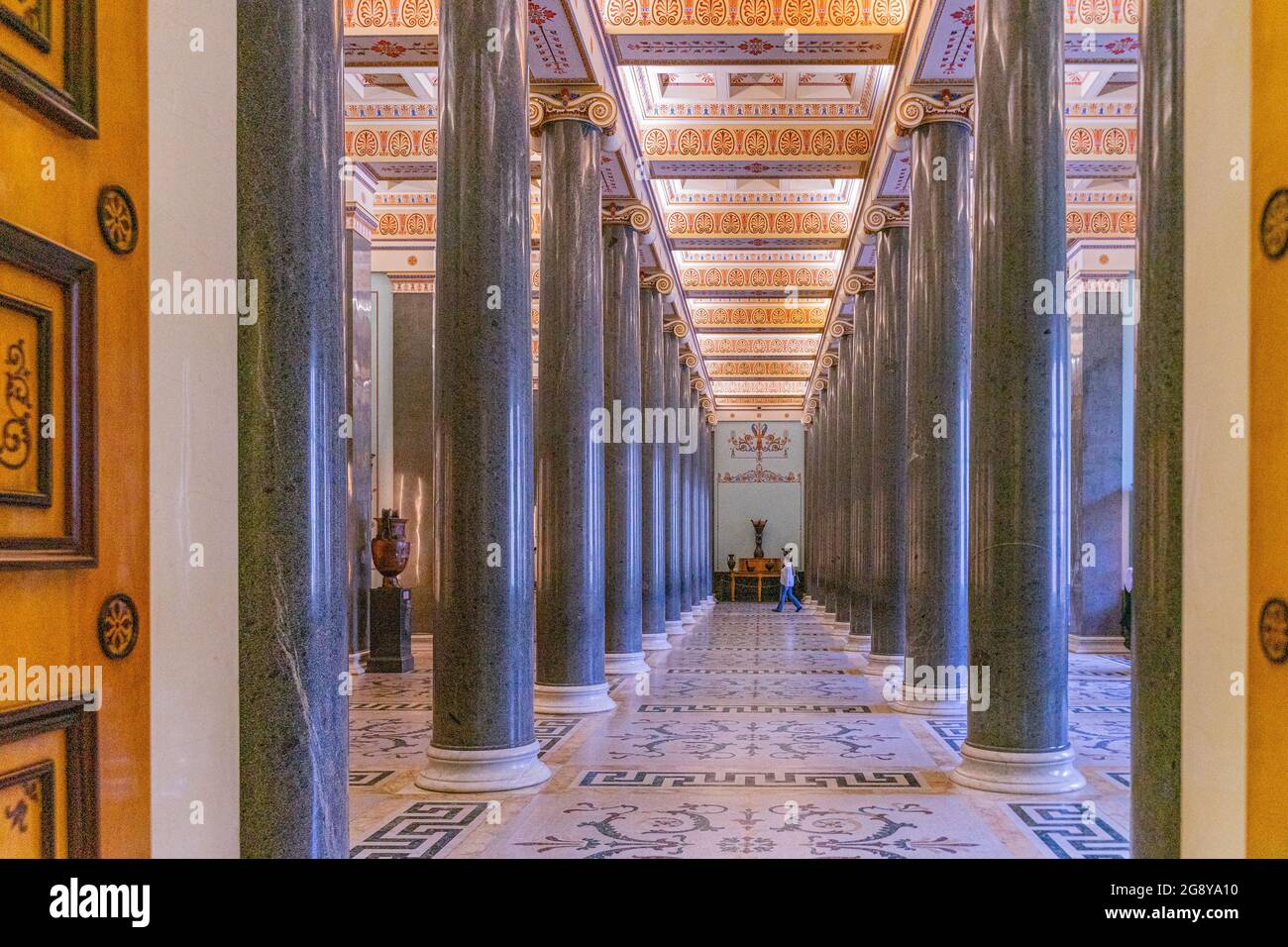 The Twenty-Column Hall, designed by the architect Leo von Klenze ...