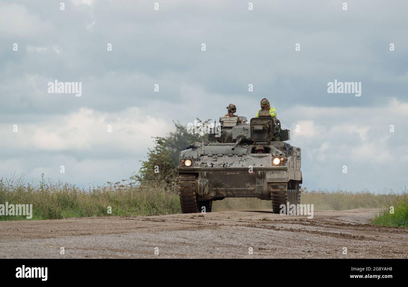 British army Warrior FV510 light infantry fighting vehicle tank in ...