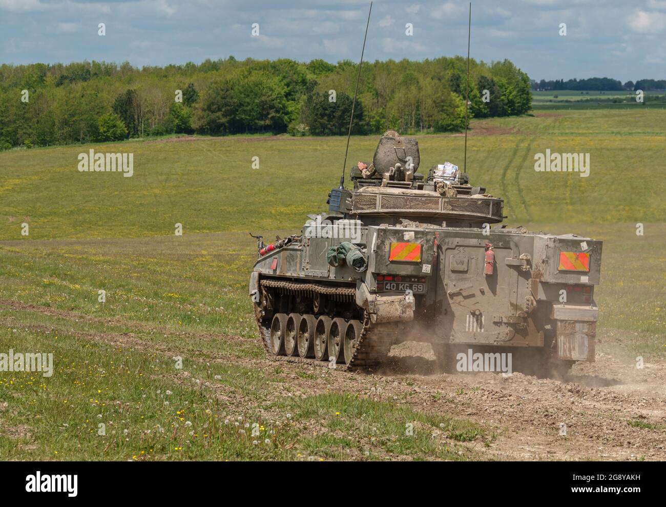 British army Warrior FV510 light infantry fighting vehicle tank in ...