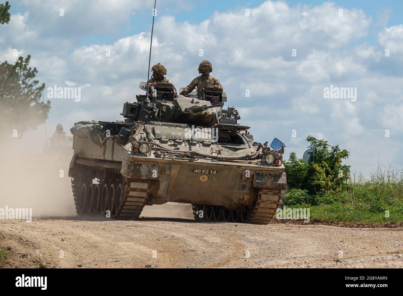 British army Warrior FV510 light infantry fighting vehicle tank in ...
