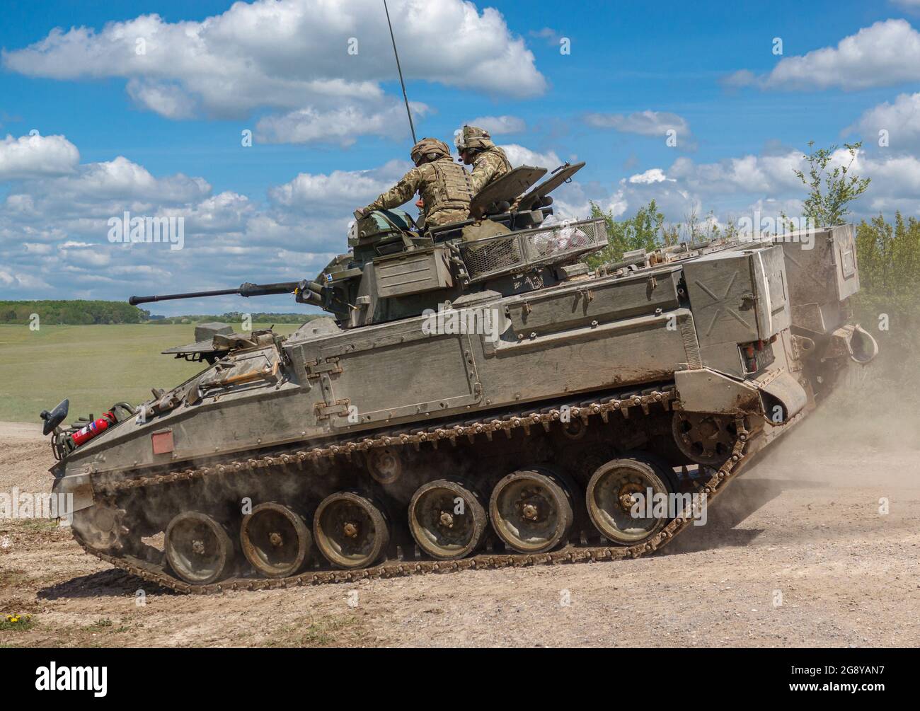 British army Warrior FV510 light infantry fighting vehicle tank in ...