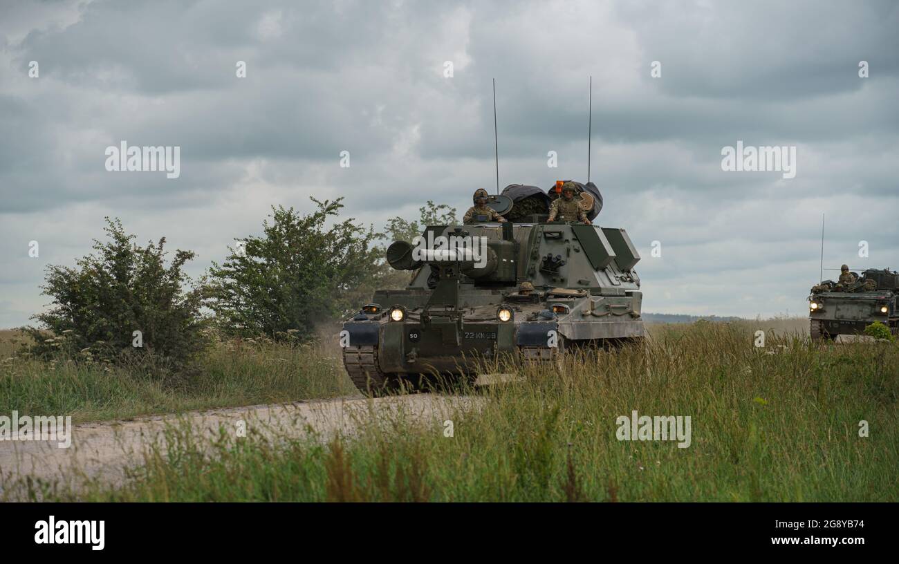 british army military AS-90 (Gun Equipment 155mm L131) armoured self ...
