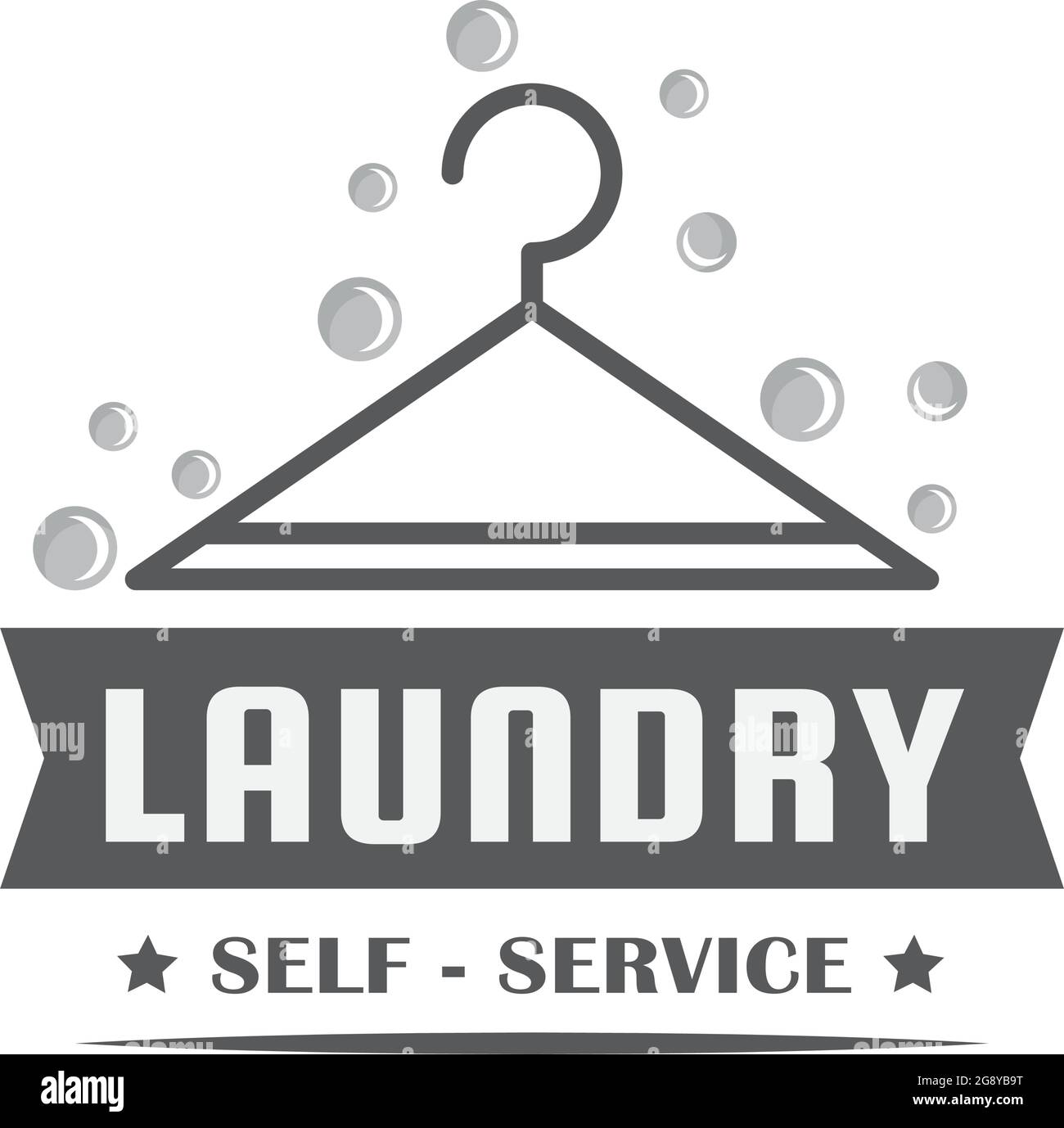 Laundry self service stamp Stock Vector Image & Art - Alamy