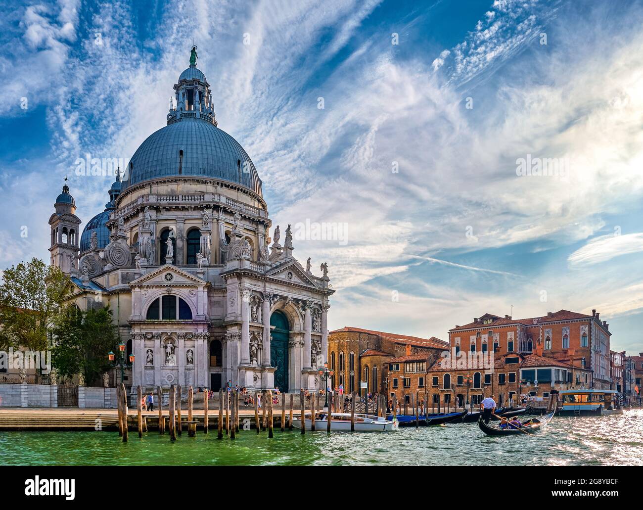Beautiful view of iconic basilica di Santa Maria della Salute or St ...