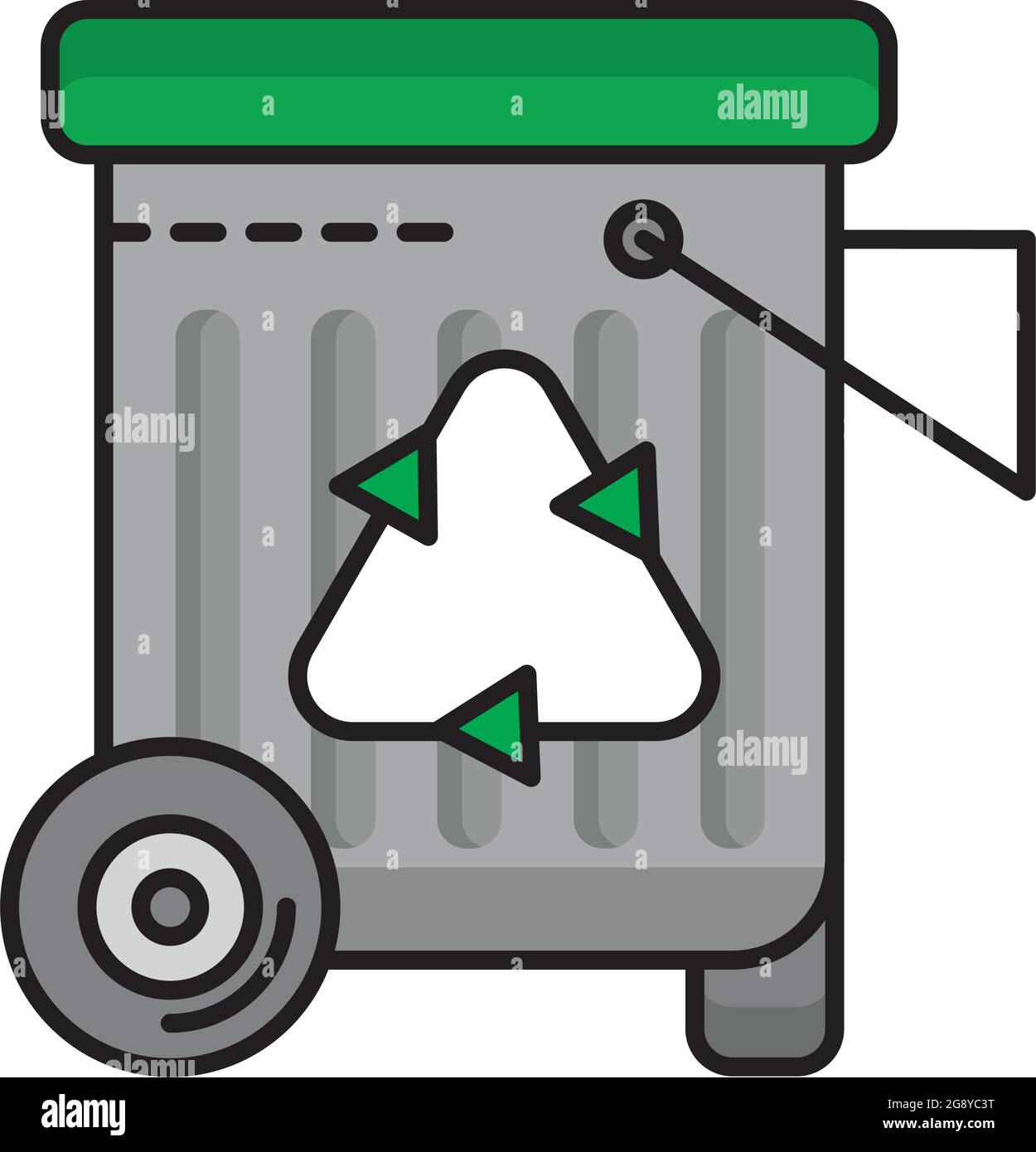 waste bin recycle Stock Vector Image & Art - Alamy