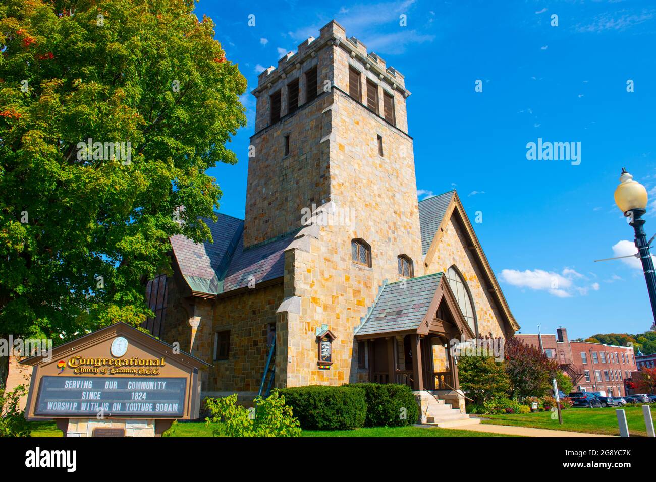 Laconia Congregational Church at 18 Veterans Square in city of Laconia ...