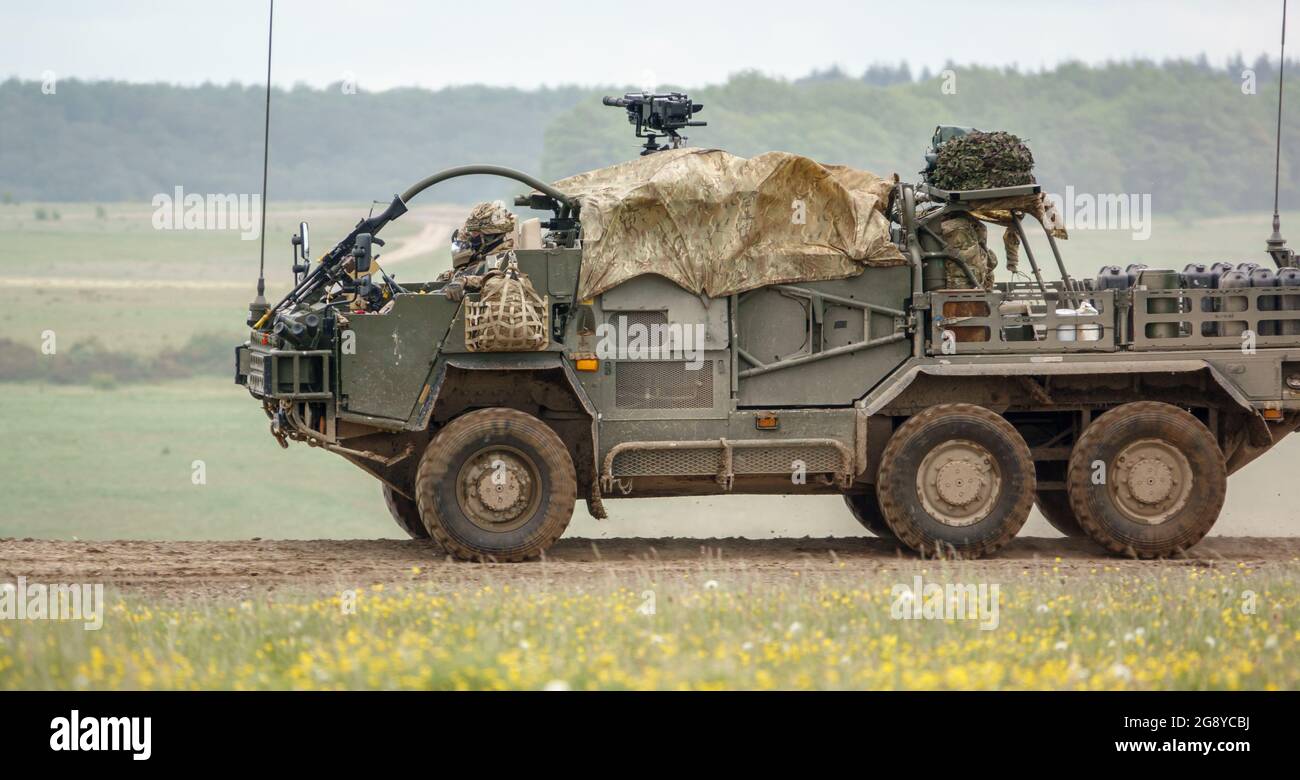 British army Supacat Coyote 6x6 rapid assault, fire support and ...
