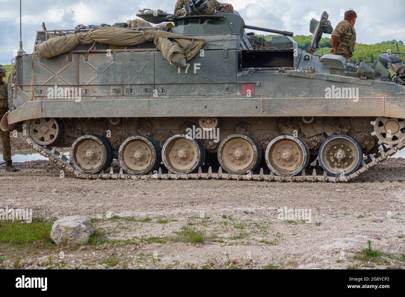 British army Warrior FV510 light infantry fighting vehicle tank in ...