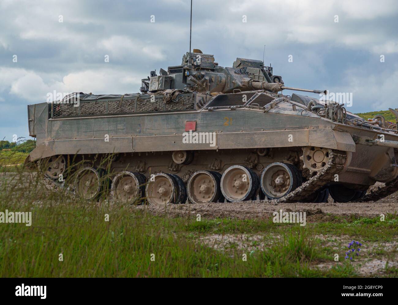 British army Warrior FV510 light infantry fighting vehicle tank in ...