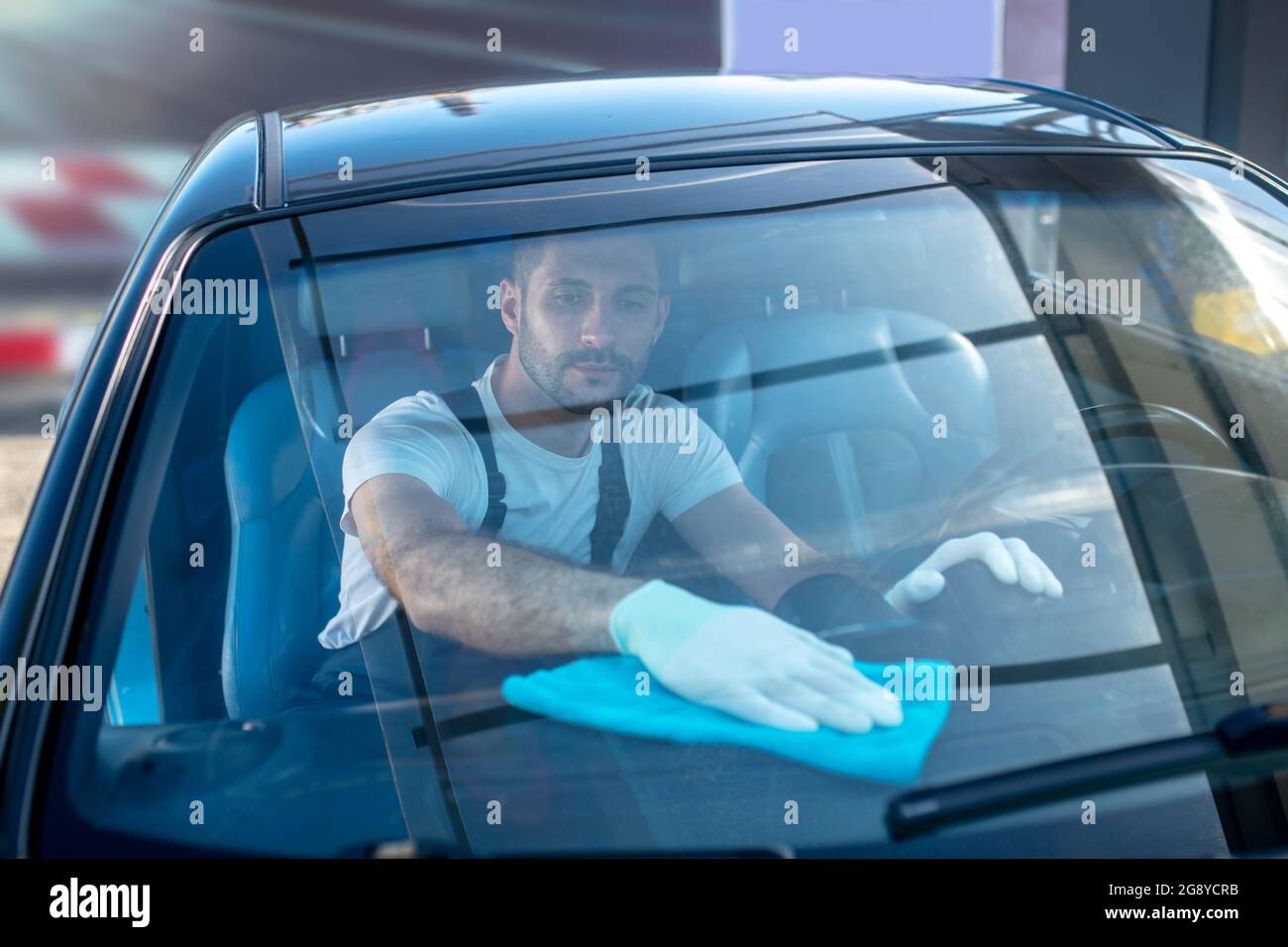 Wiping surface hi-res stock photography and images - Alamy