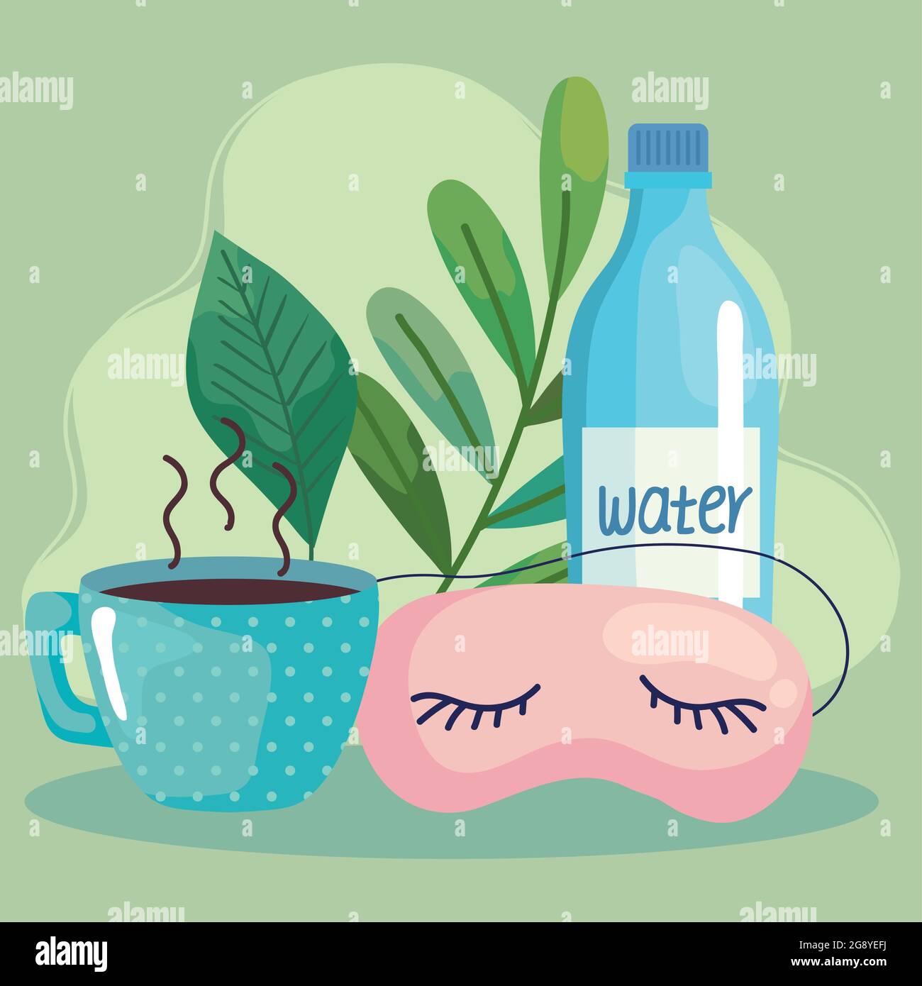 Self care drink Stock Vector Images - Alamy