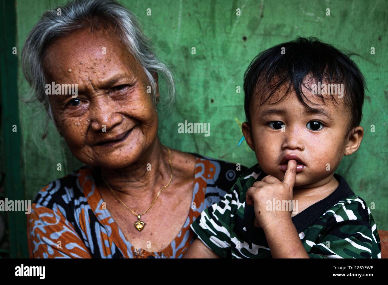 Makassar, South Sulawesi, Indonesia. 23rd July, 2021. Portrait of a ...