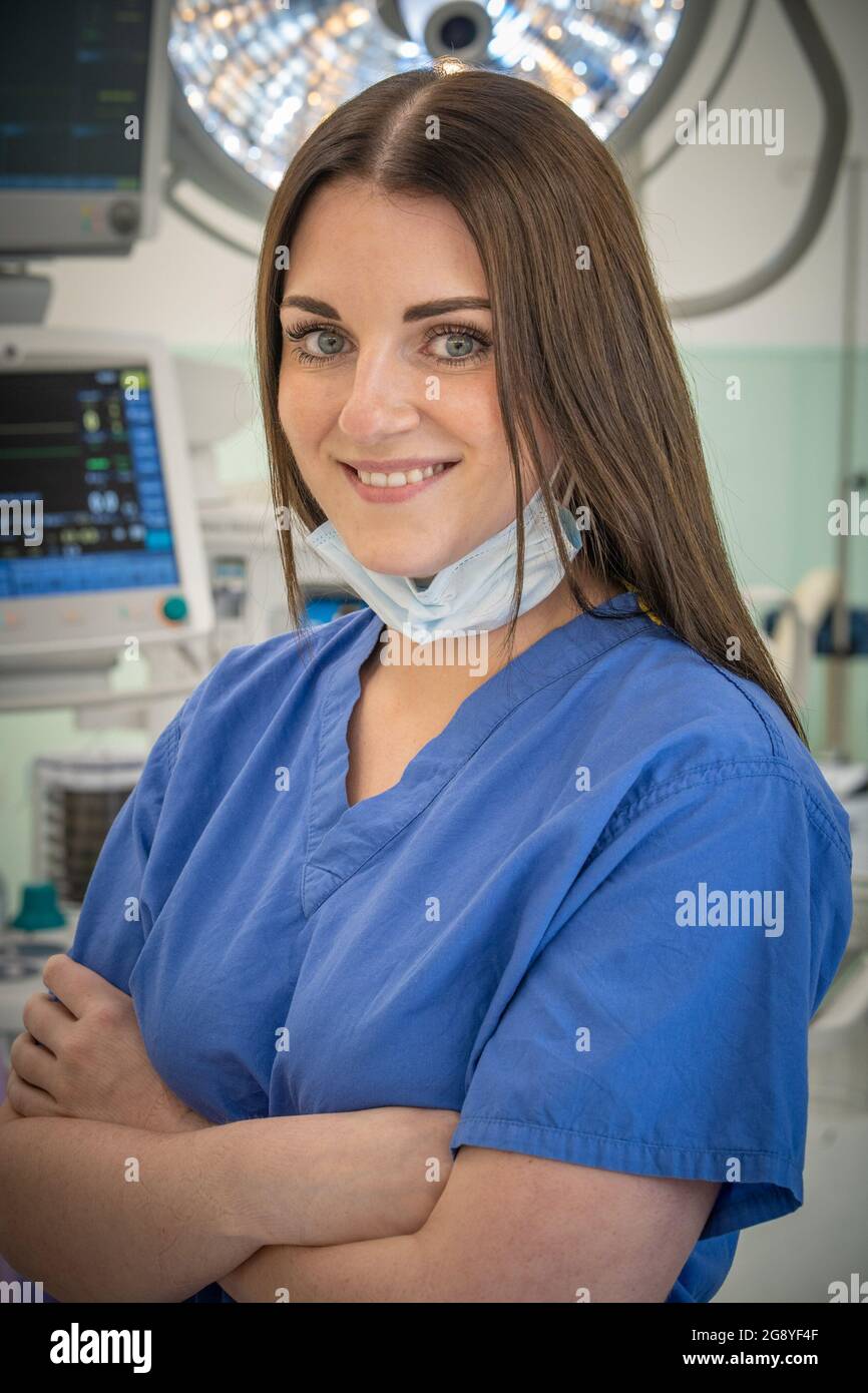 Hannah Spence, qualified Nurse and beautician Stock Photo - Alamy