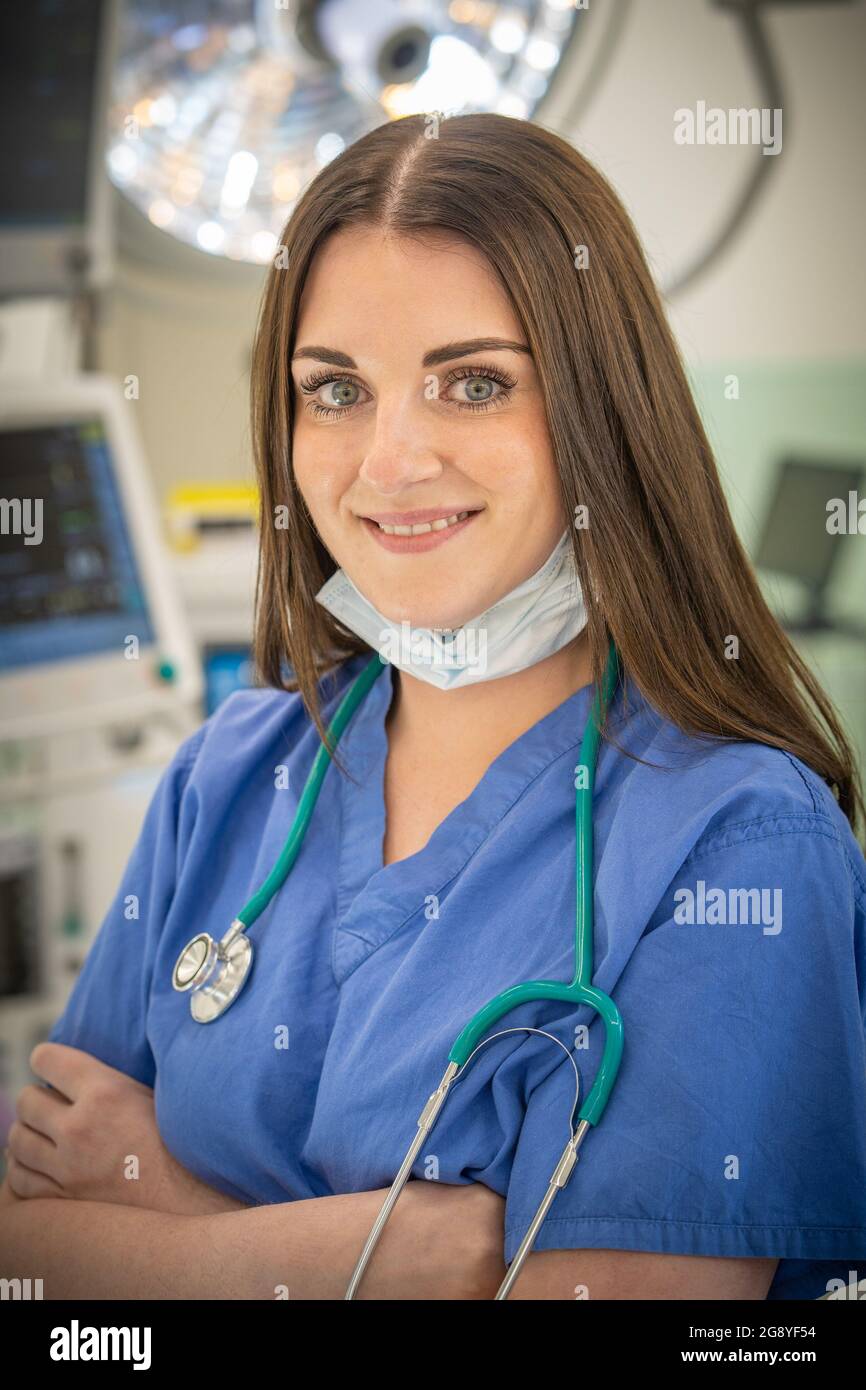 Hannah Spence, qualified Nurse and beautician Stock Photo - Alamy