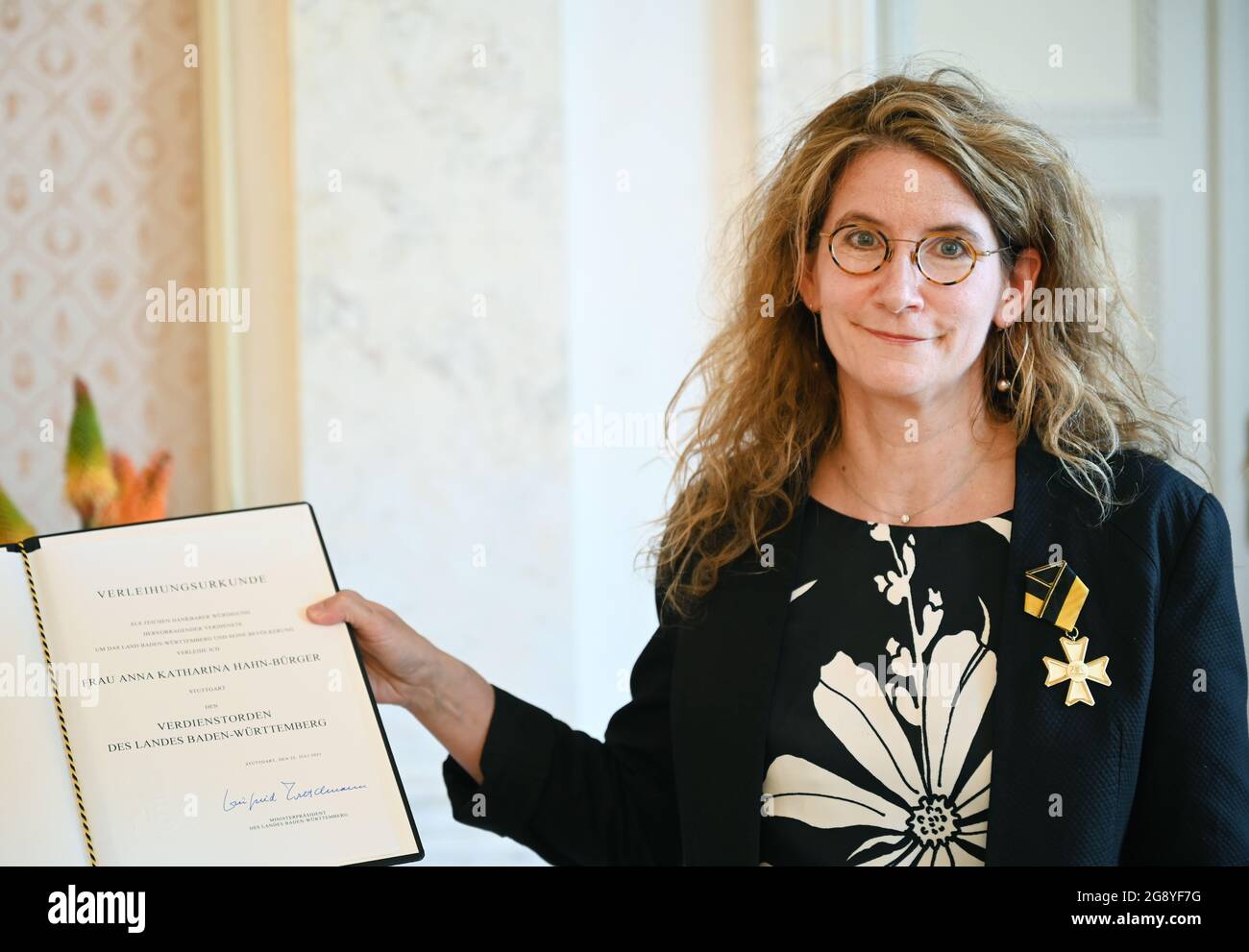 Stuttgart, Germany. 23rd July, 2021. Anna Katharina Hahn, writer ...