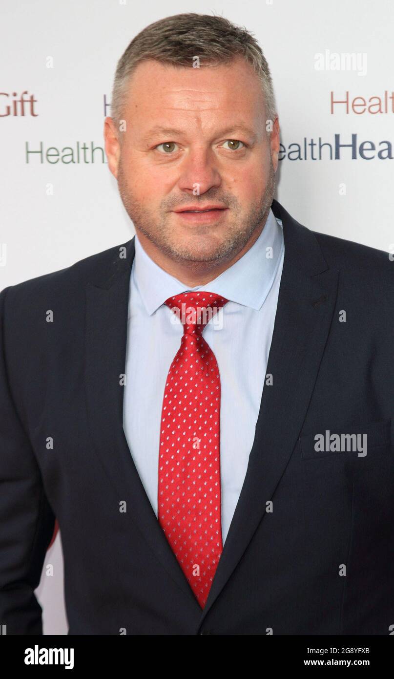 London. UK. Mick Norcross at the Health Lottery Fundraising Reception ...
