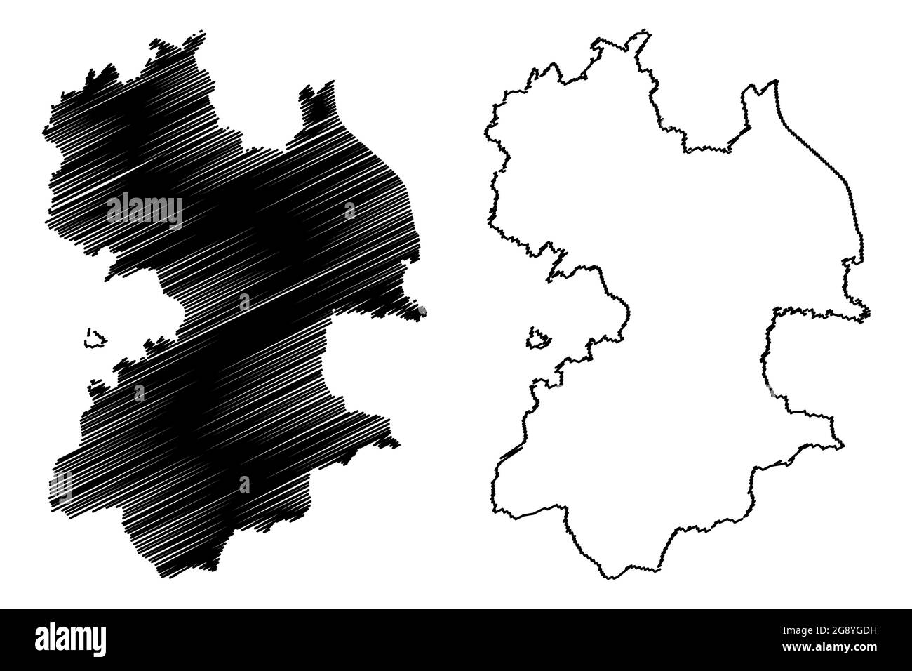 Traunstein district (Federal Republic of Germany, rural district Upper ...