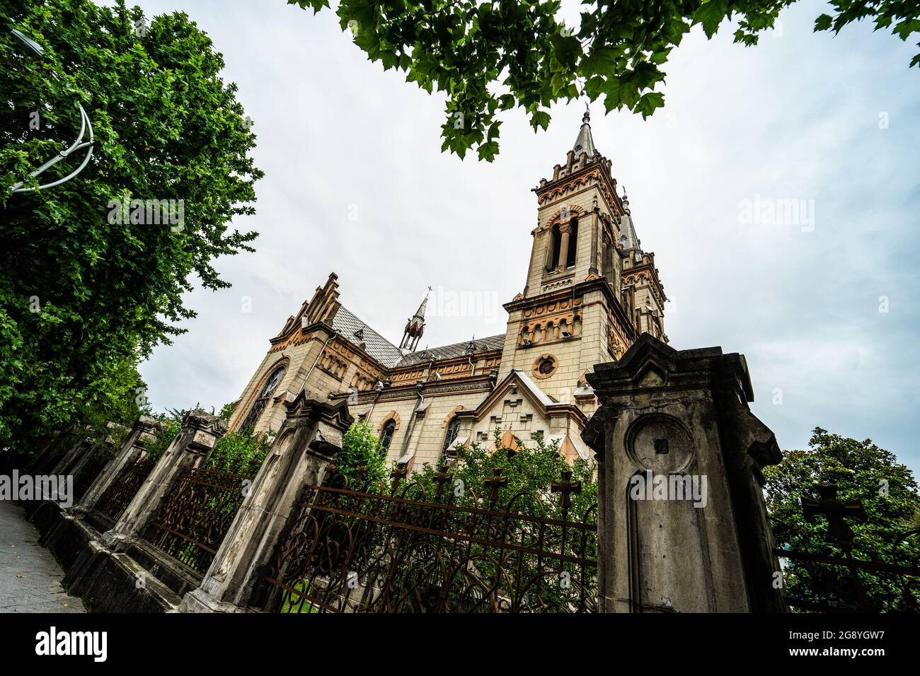 27 JUNE 2021, BATUMI, GEORGIA: Exterior details of one of the most ...