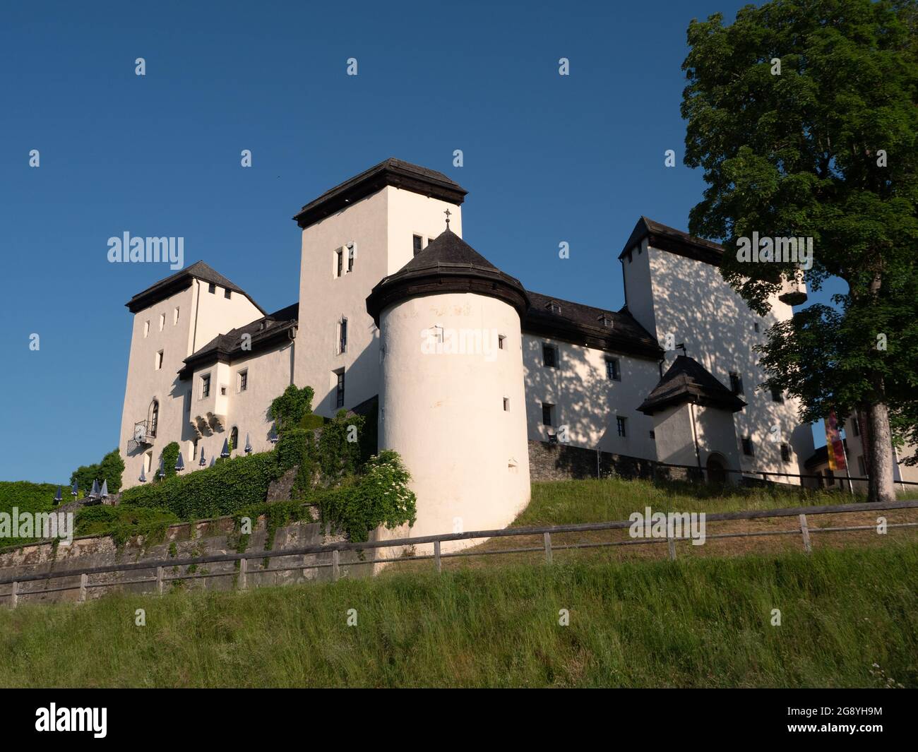 Goldegg, Austria - June 23 2021: Schloss Goldegg Castle in the Pongau ...