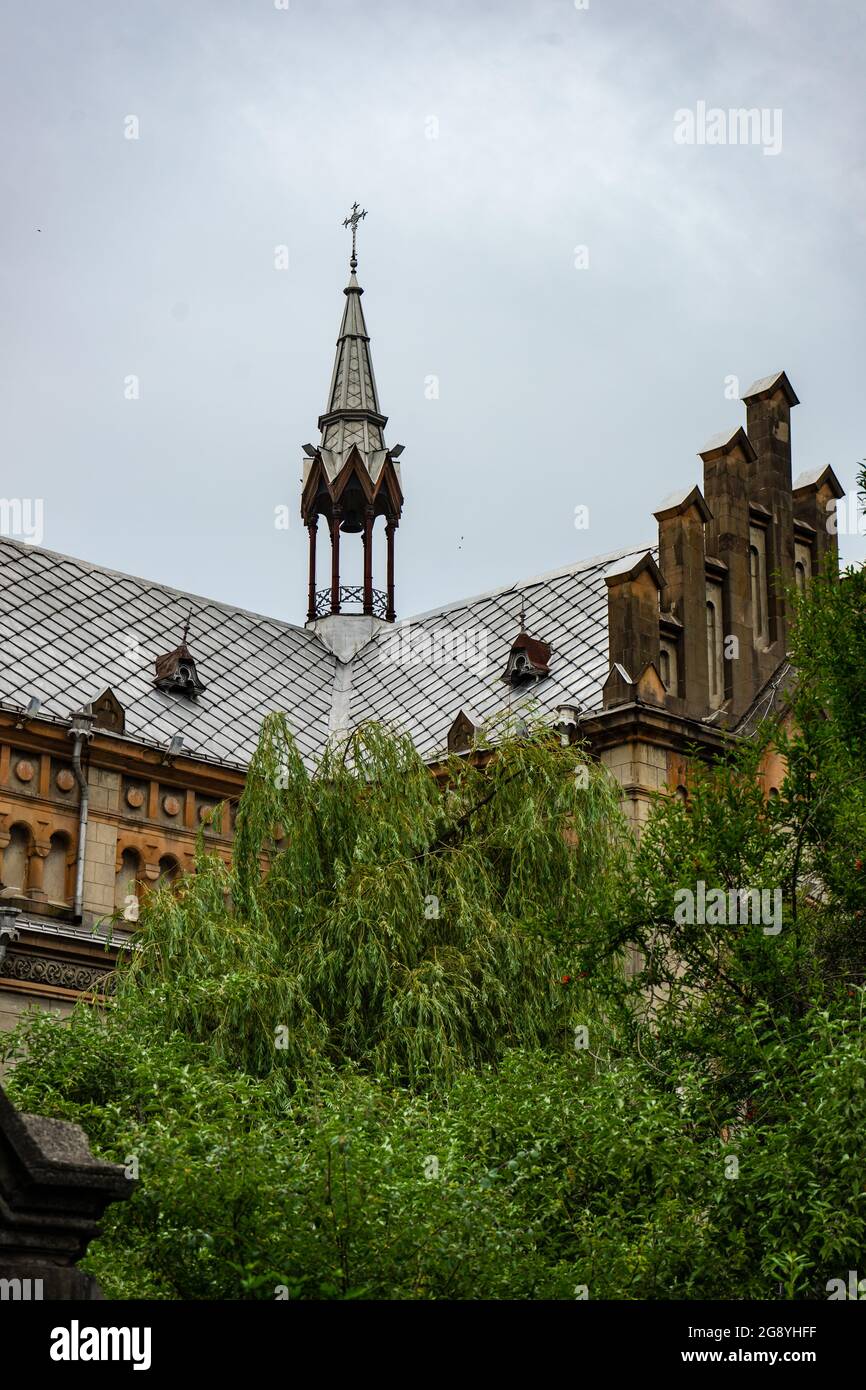 27 JUNE 2021, BATUMI, GEORGIA: Exterior details of one of the most ...