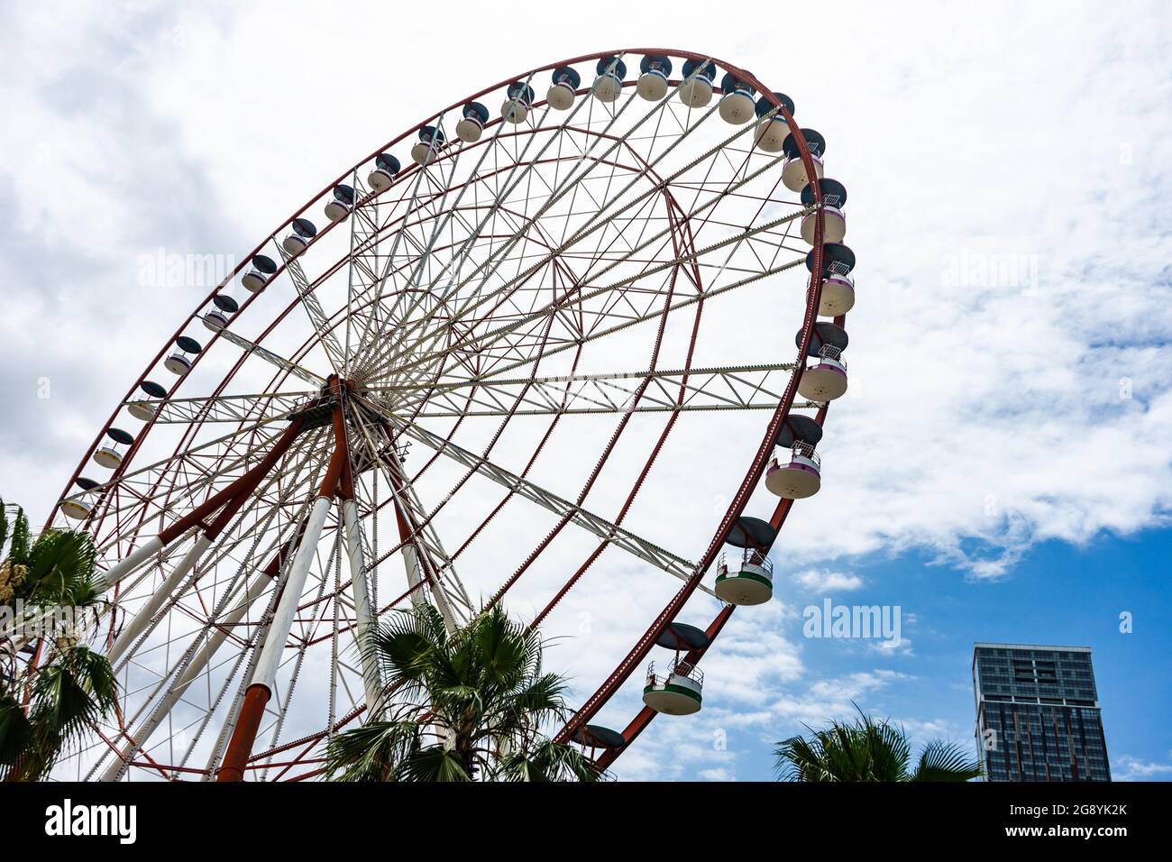 30 JUNE 2021, BATUMI, GEORGIA: Area of Batumi's Old Port with Ferris ...