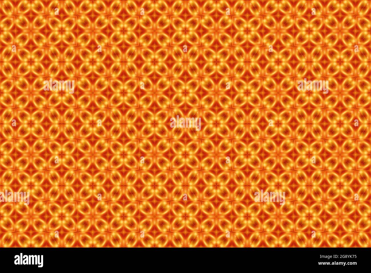 Illustration of bright orange and yellow seamless pattern Stock Photo ...