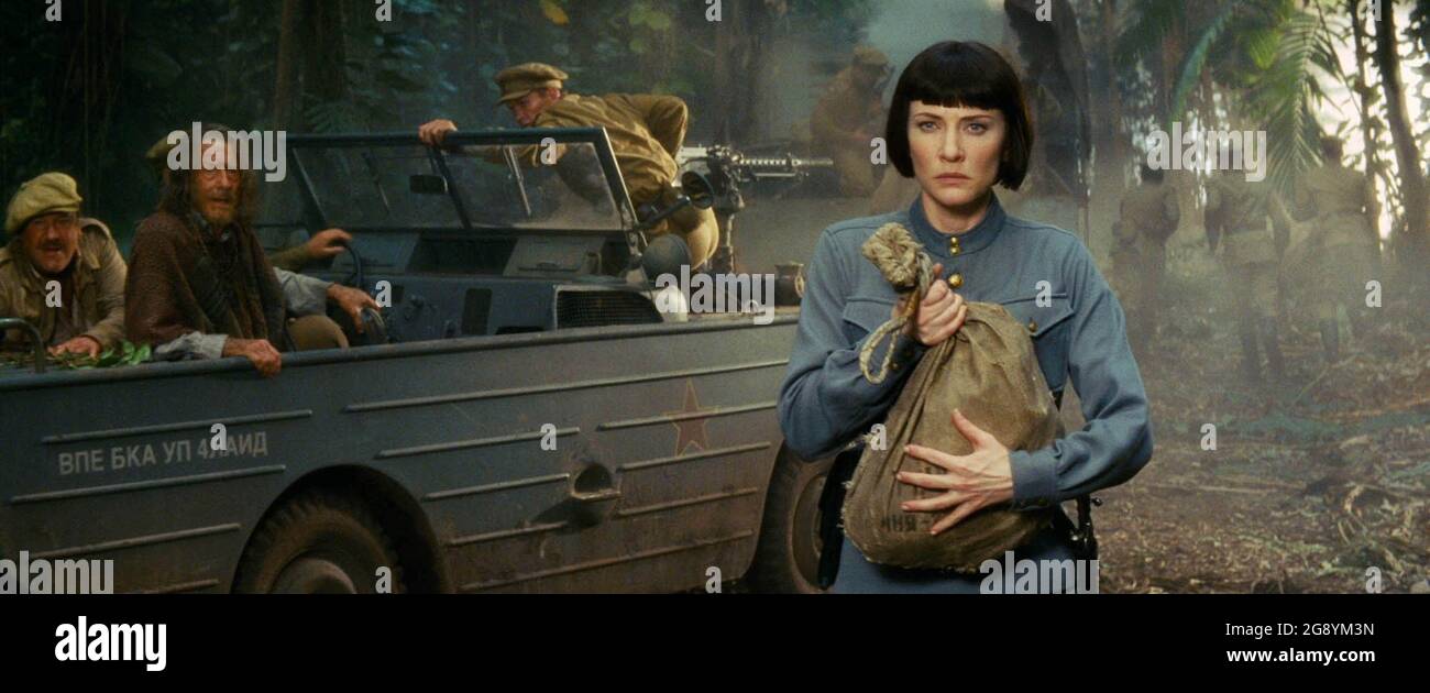 Los Angeles.CA.USA. Harrison Ford as Indiana Jones, Cate Blanchett as ...