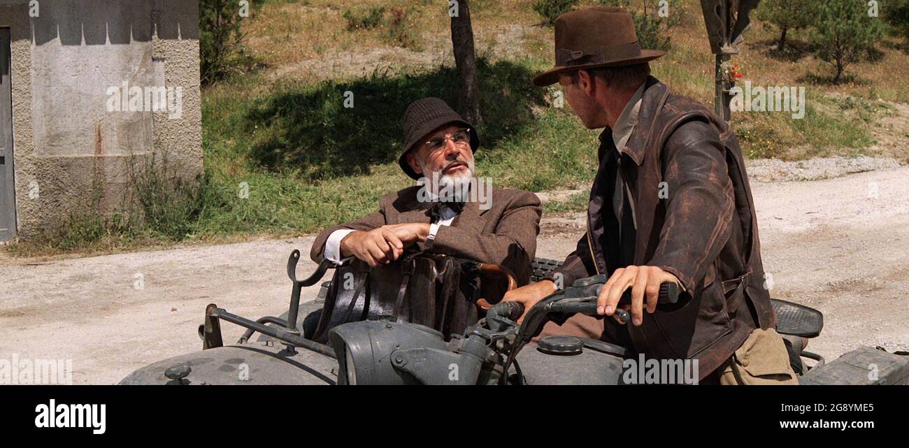 Los Angeles.CA.USA. Sean Connery as Professor Henry Jones and Harrison ...