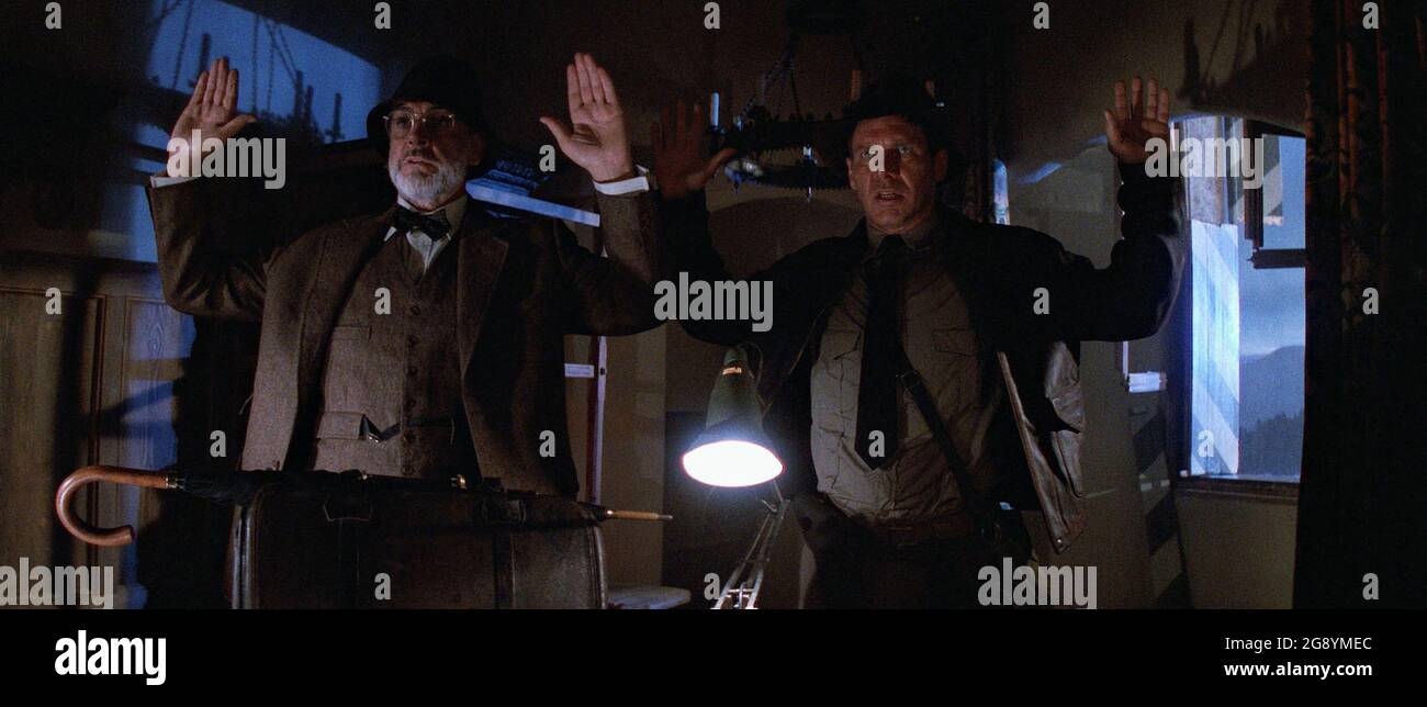 Los Angeles.CA.USA. Sean Connery as Professor Henry Jones and Harrison ...