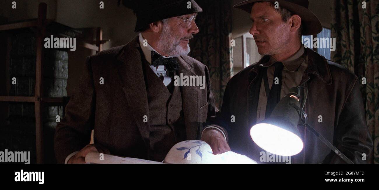 Los Angeles.CA.USA. Sean Connery as Professor Henry Jones and Harrison ...