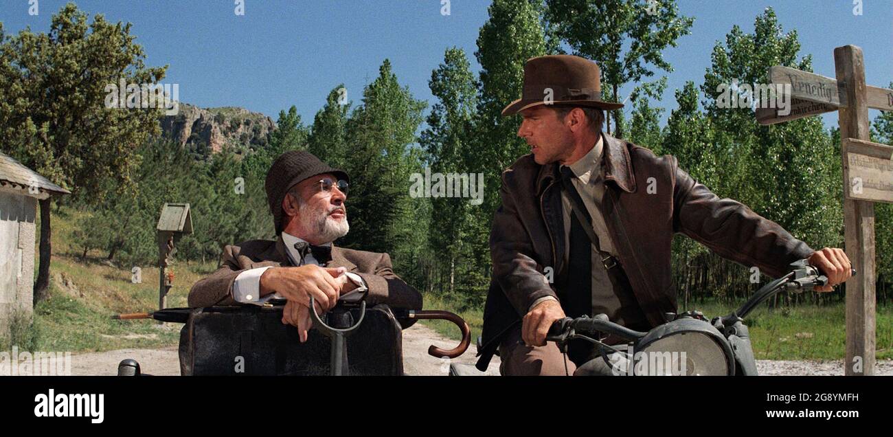 Los Angeles.CA.USA. Sean Connery as Professor Henry Jones and Harrison ...
