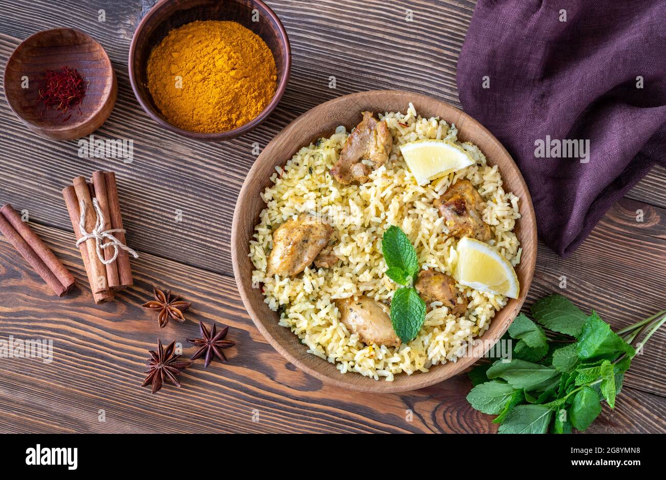 Bowl of biryani - popular South Asian rice dish Stock Photo - Alamy