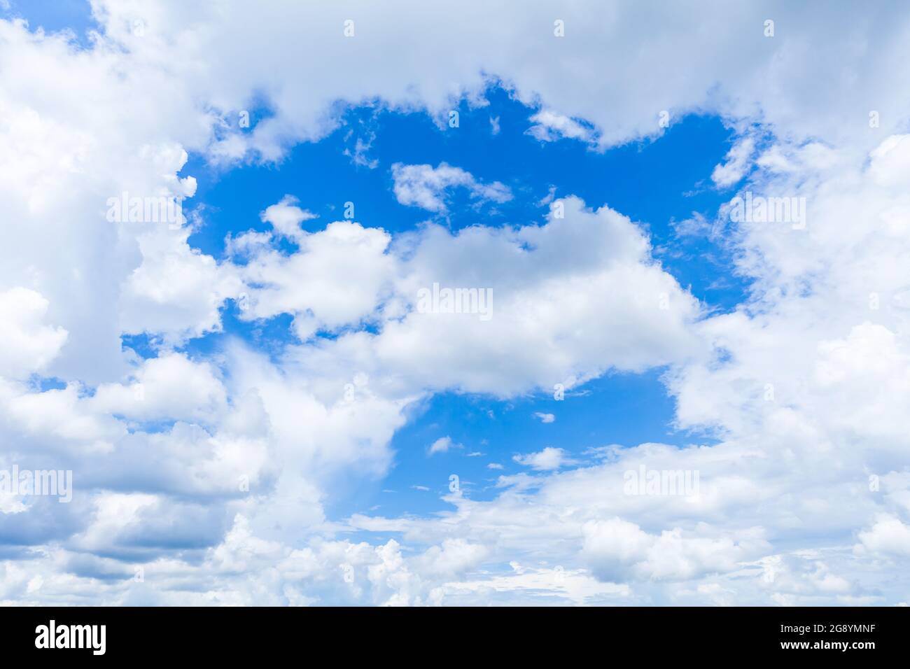 Blue sky with clouds, sky daylight, natural sky composition Stock Photo ...