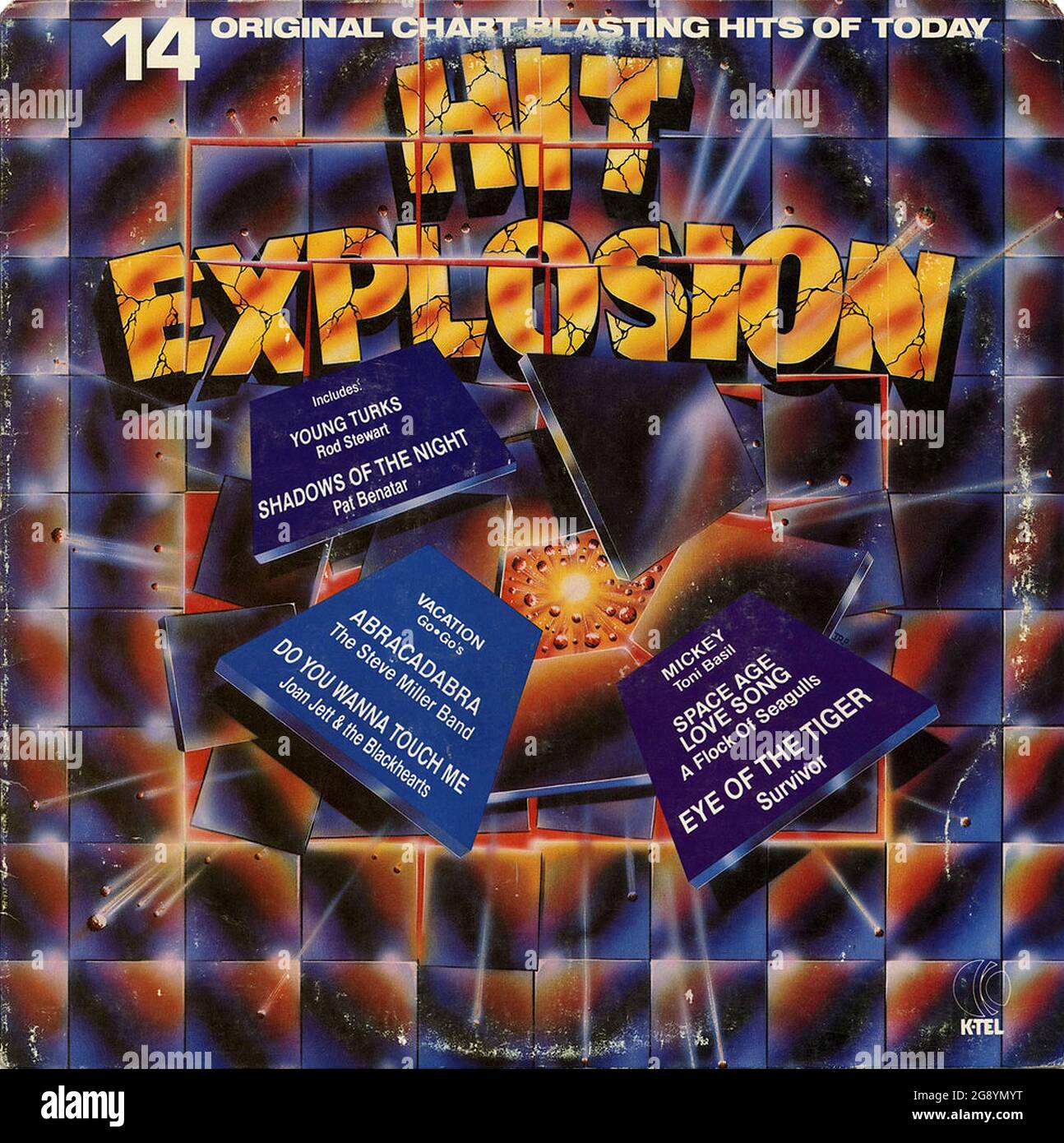 Hit Explosion Vintage Vinyl Record Cover Stock Photo - Alamy
