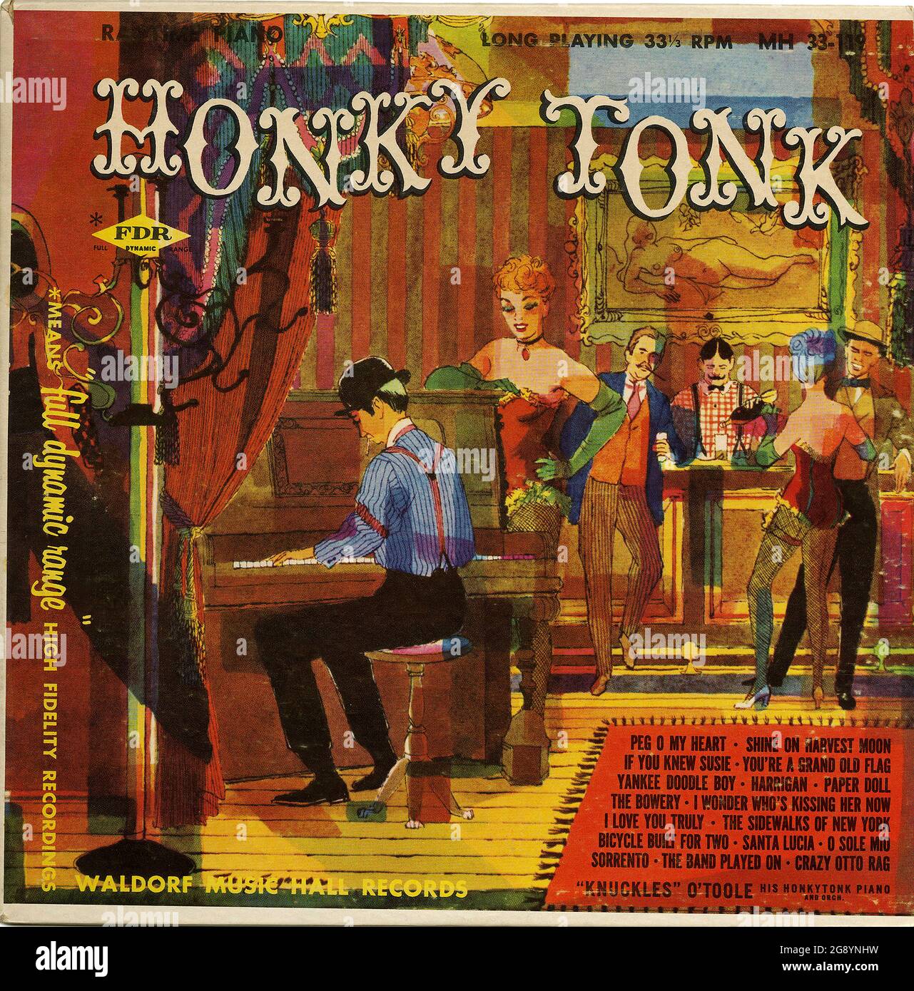 Honky Tonk - Vintage Vinyl Record Cover Stock Photo - Alamy