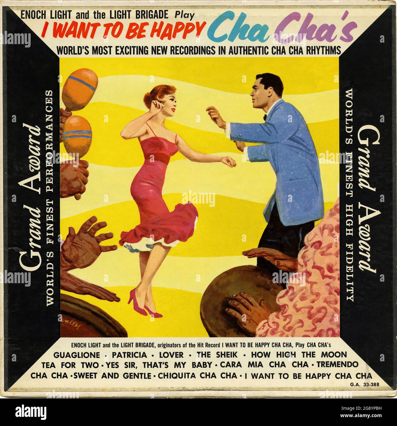I Want To Be Happy Cha Cha's - Vintage Vinyl Record Cover Stock Photo ...