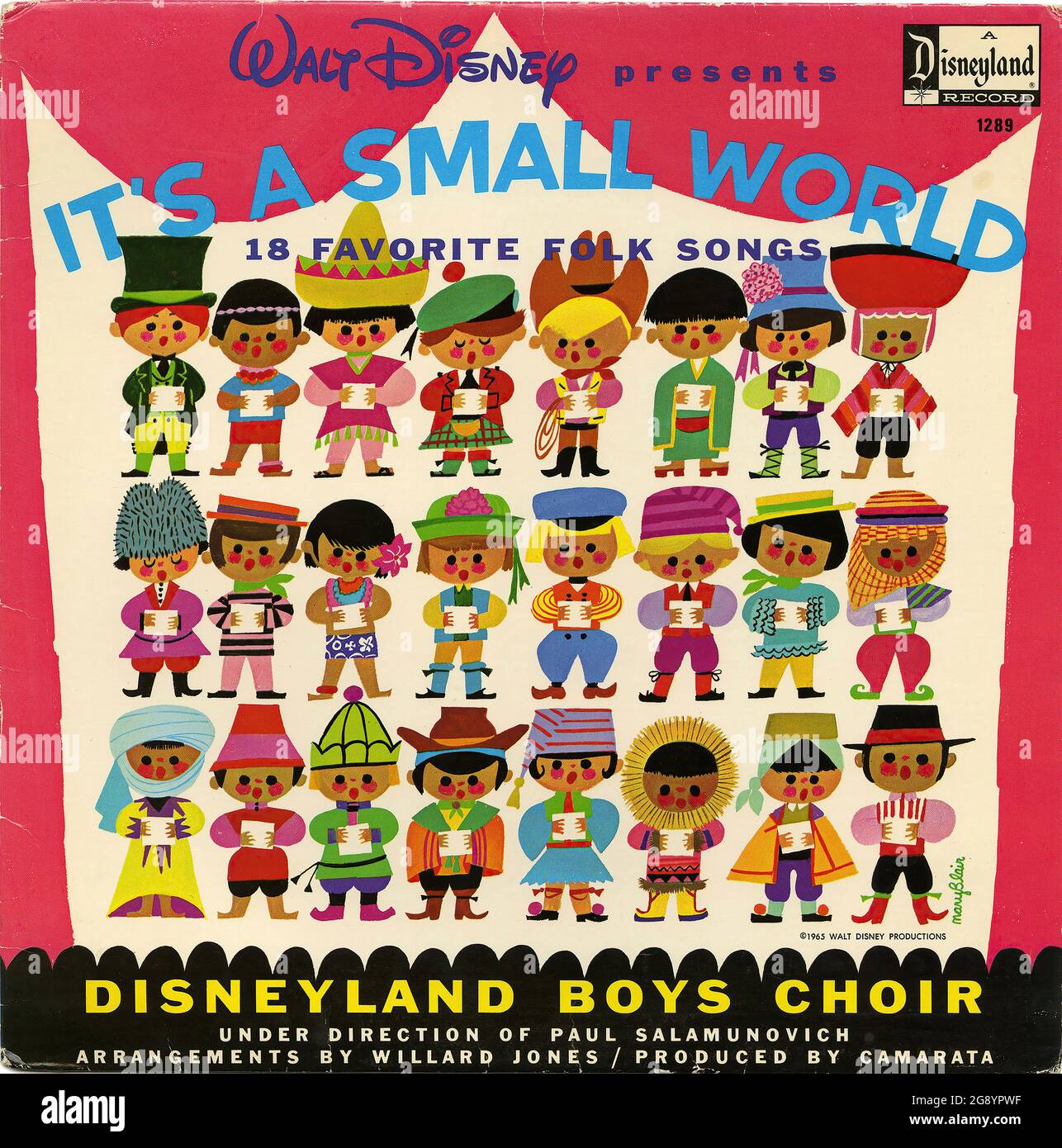 It's A Small World - Vintage Vinyl Record Cover Stock Photo - Alamy