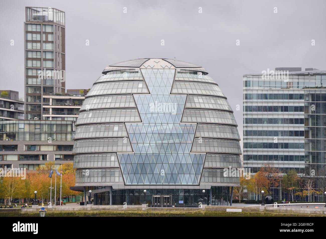 GLA Building, city hall, exterior view, London, United Kingdom Stock ...