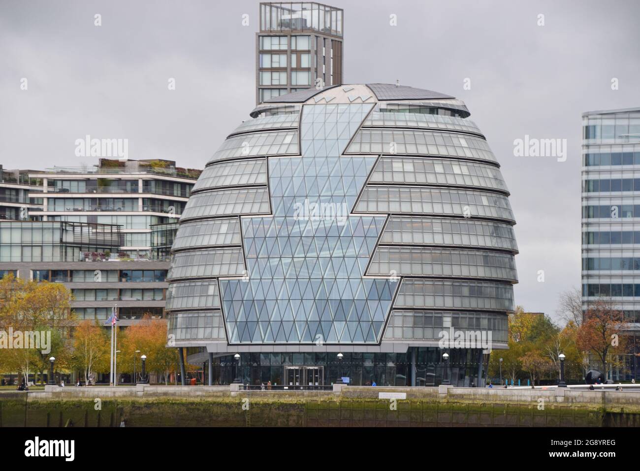 GLA Building, city hall, exterior view, London, United Kingdom Stock ...