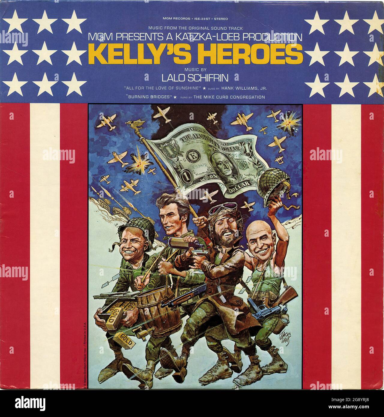 Kelly's Heroes - Vintage Vinyl Record Cover Stock Photo - Alamy
