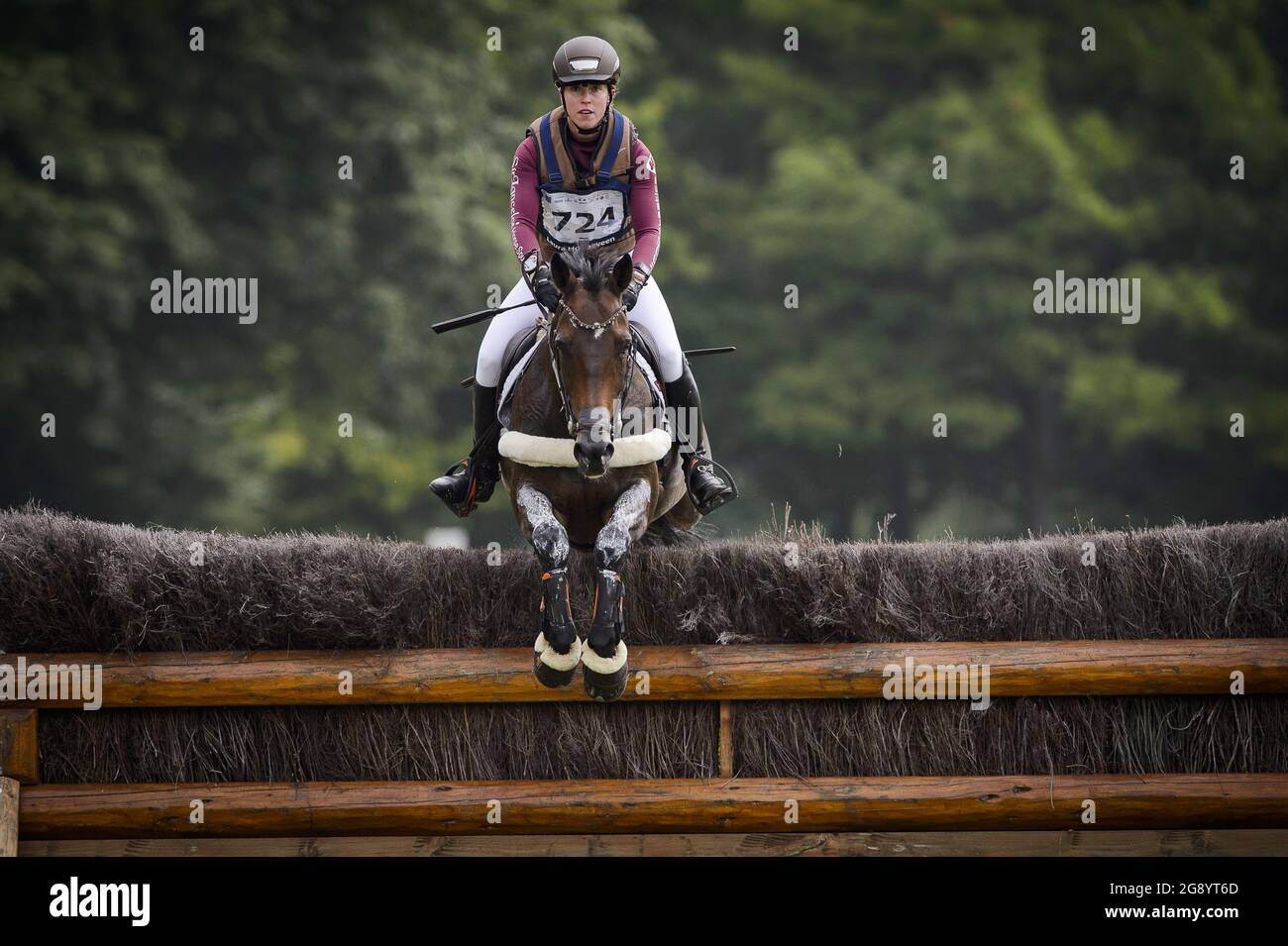 Laura Hoogeveen riding Wicro Quibus during the cross country CCI4-S at ...