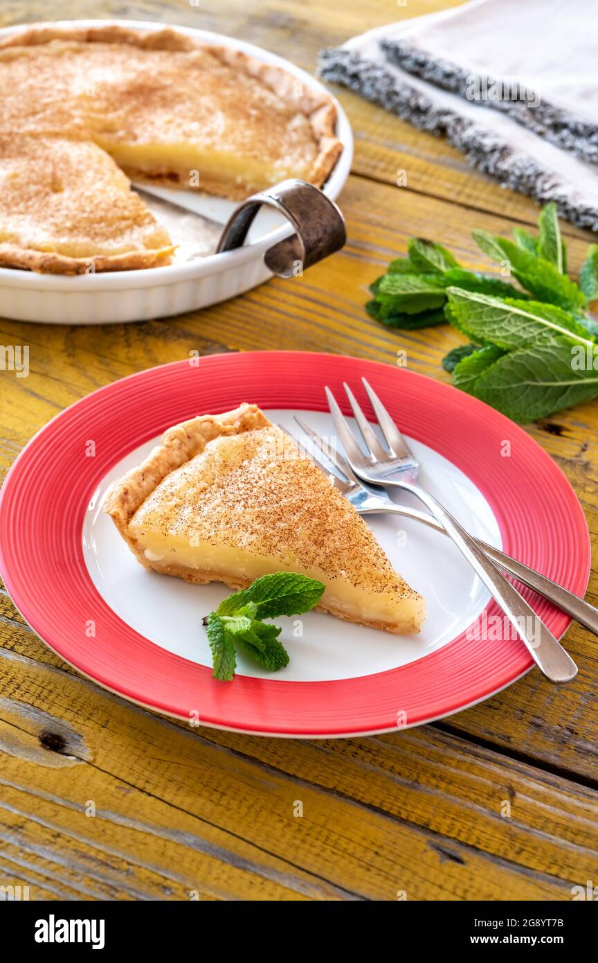 Hoosier sugar cream pie indiana hi-res stock photography and images - Alamy