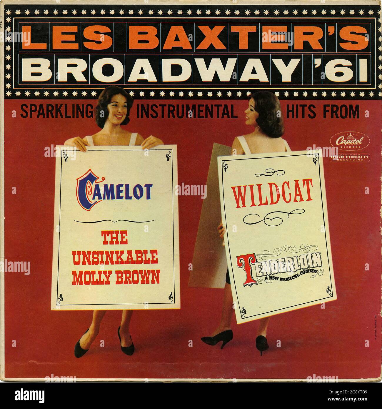 Les Baxter's Broadway '61 - Vintage Vinyl Record Cover Stock Photo - Alamy