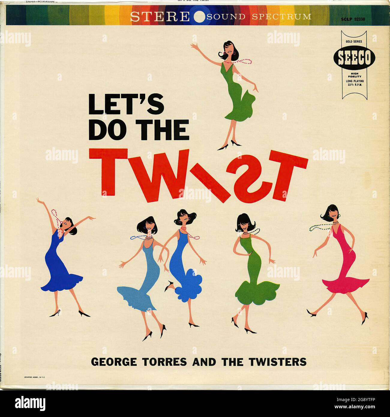Let's Do The Twist - Vintage Vinyl Record Cover Stock Photo - Alamy