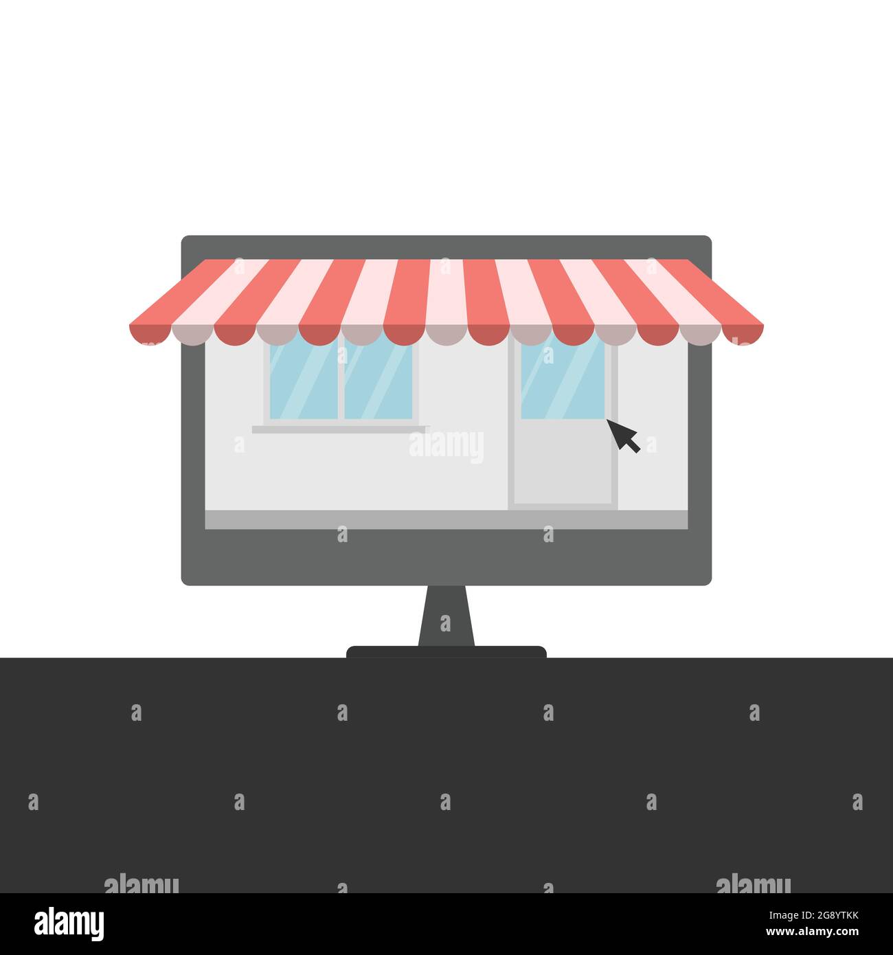 Storefront monitor Stock Vector Images - Alamy