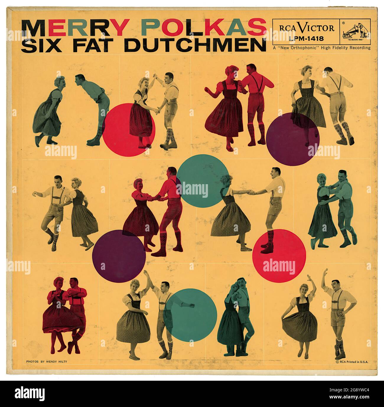 Merry Polkas, Six Fat Dutchmen - Vintage Vinyl Record Cover Stock Photo ...
