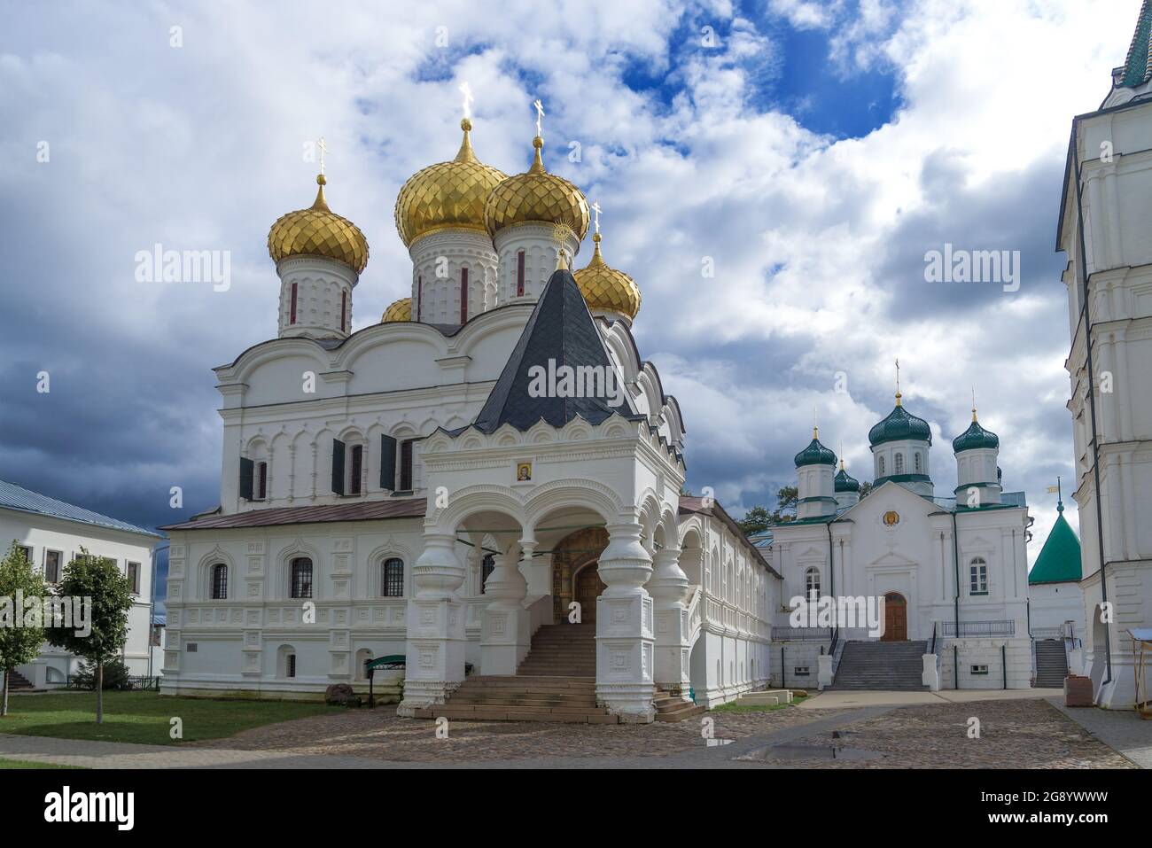 View of the ancient Trinity Cathedral in the Ipatiev Monastery on a ...