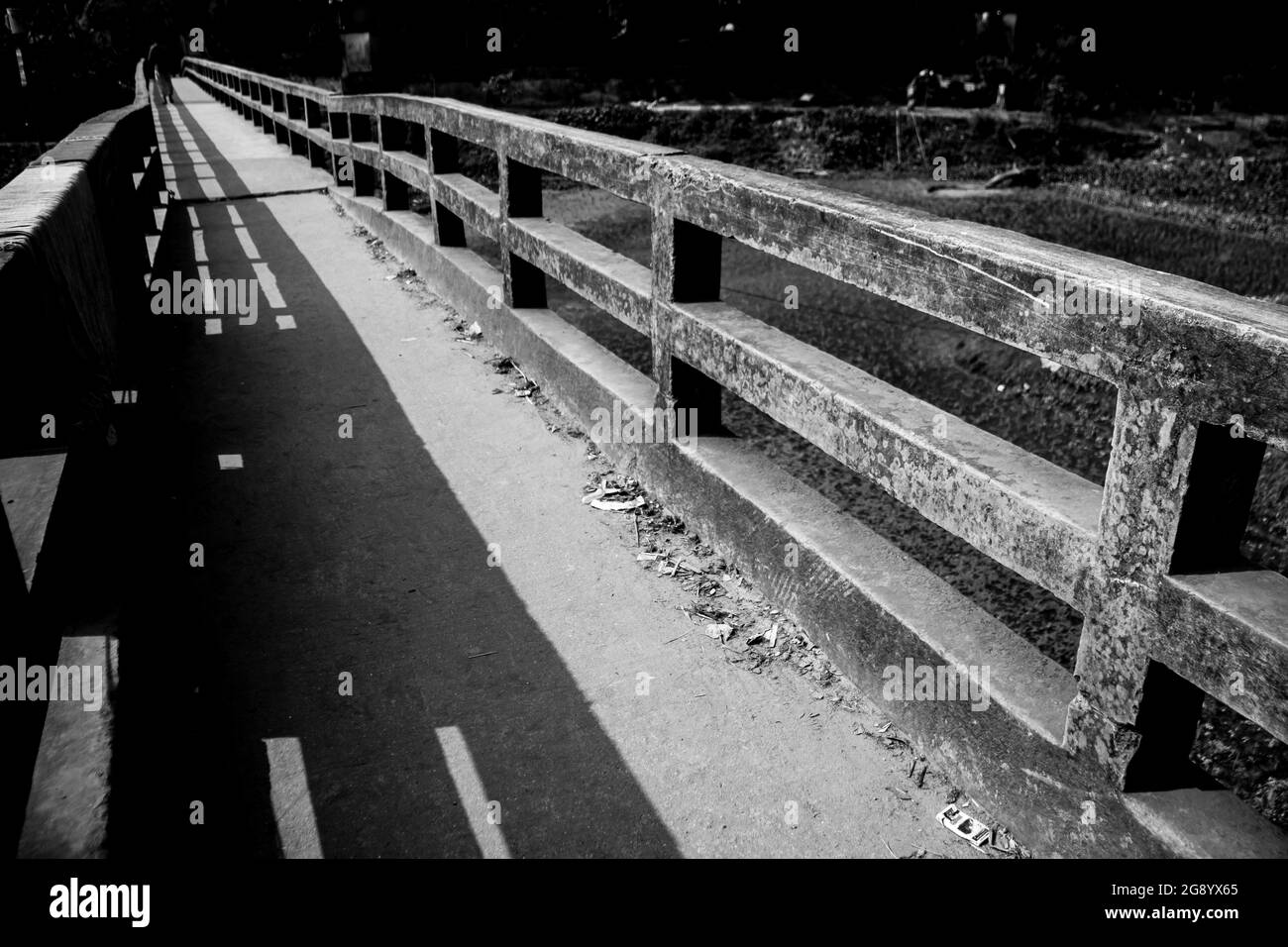 The ancient architecture of the bridge. This image has been captured on ...