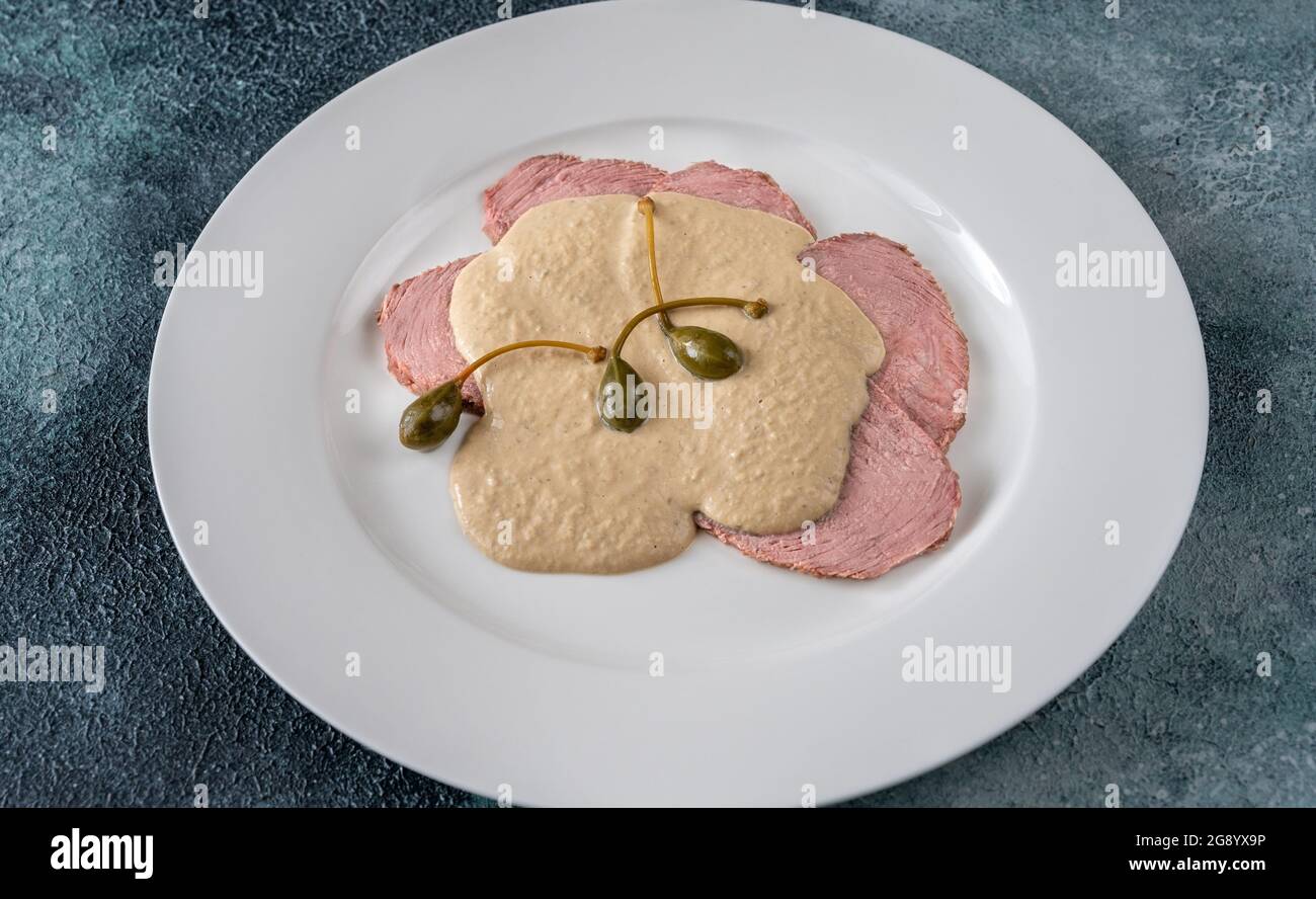 Close up vitello tonnato hi-res stock photography and images - Alamy