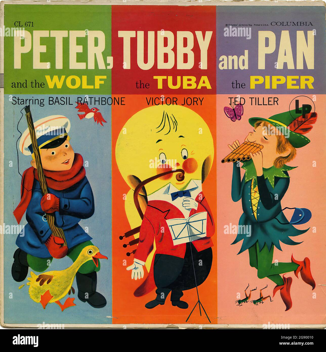 Peter, Tubby And Pan - Vintage Vinyl Record Cover Stock Photo - Alamy